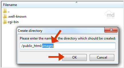 MDHosting Ltd | How to Create or Delete a Directory Using the FileZilla FTP Client?