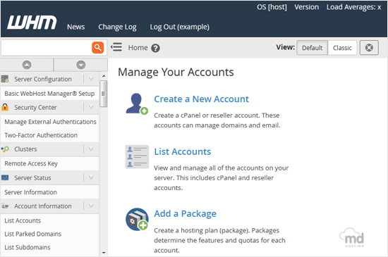 MDHosting Ltd | How to Access Web Host Manager, or WHM?